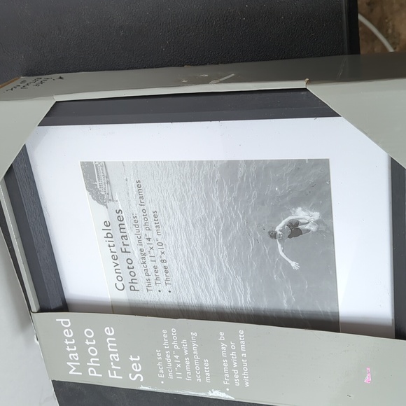 unbranded | Accents | Set Of 3 Convertible Photo Frames 1 X 14 Matted ...